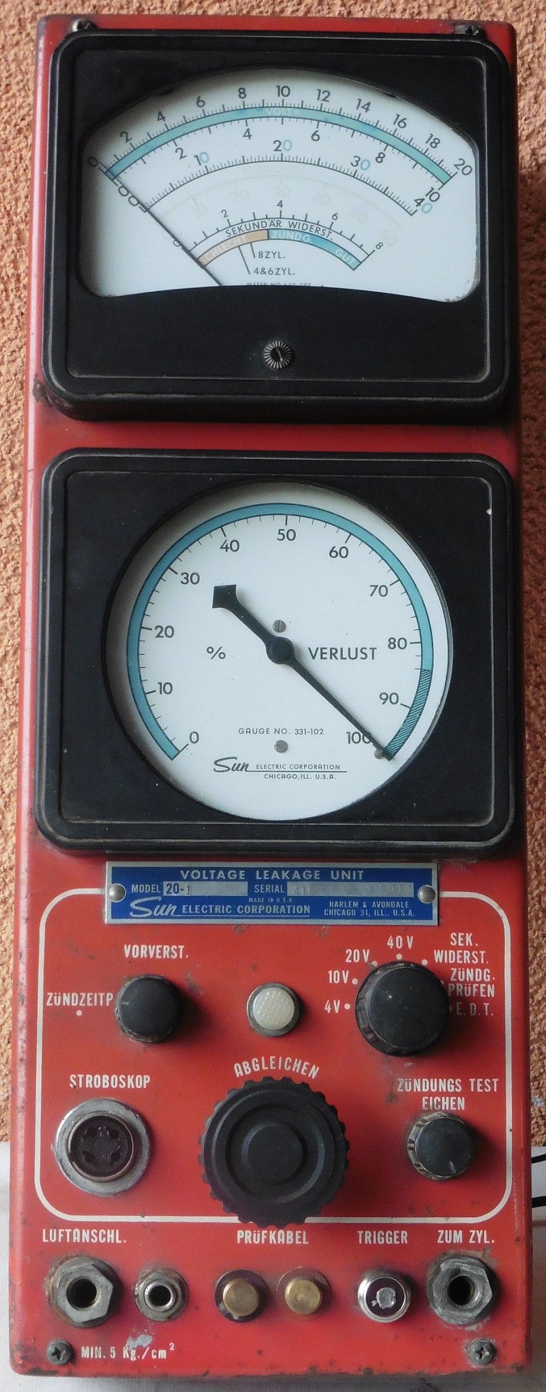SUN 900 SCOPE MOTOR TESTER – Elektronika CroWave
